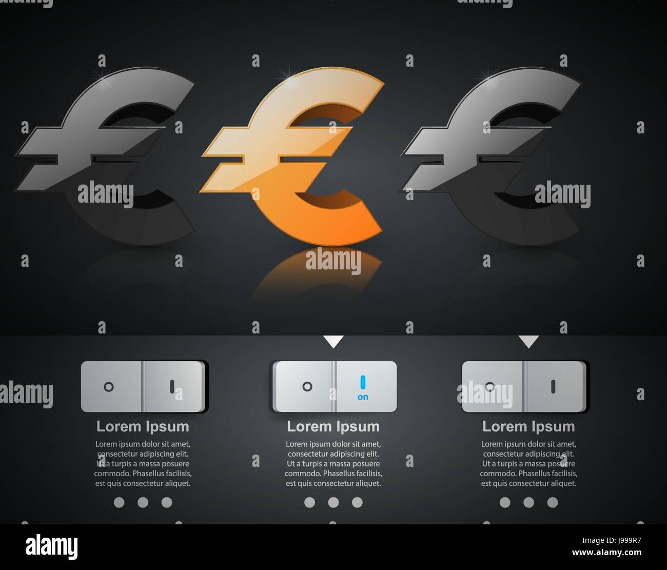 3D infographic.Euro, Money icon Stock Vector Image & Art - Alamy