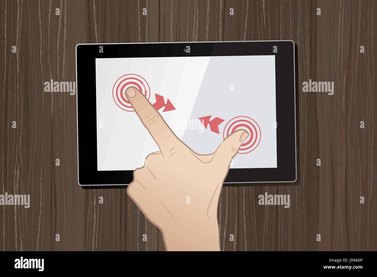 Mobile pad tablet computer Stock Vector Images - Alamy