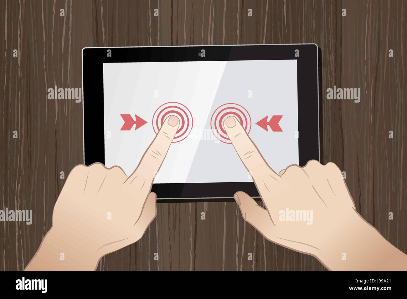 Man desktop Stock Vector Images - Alamy