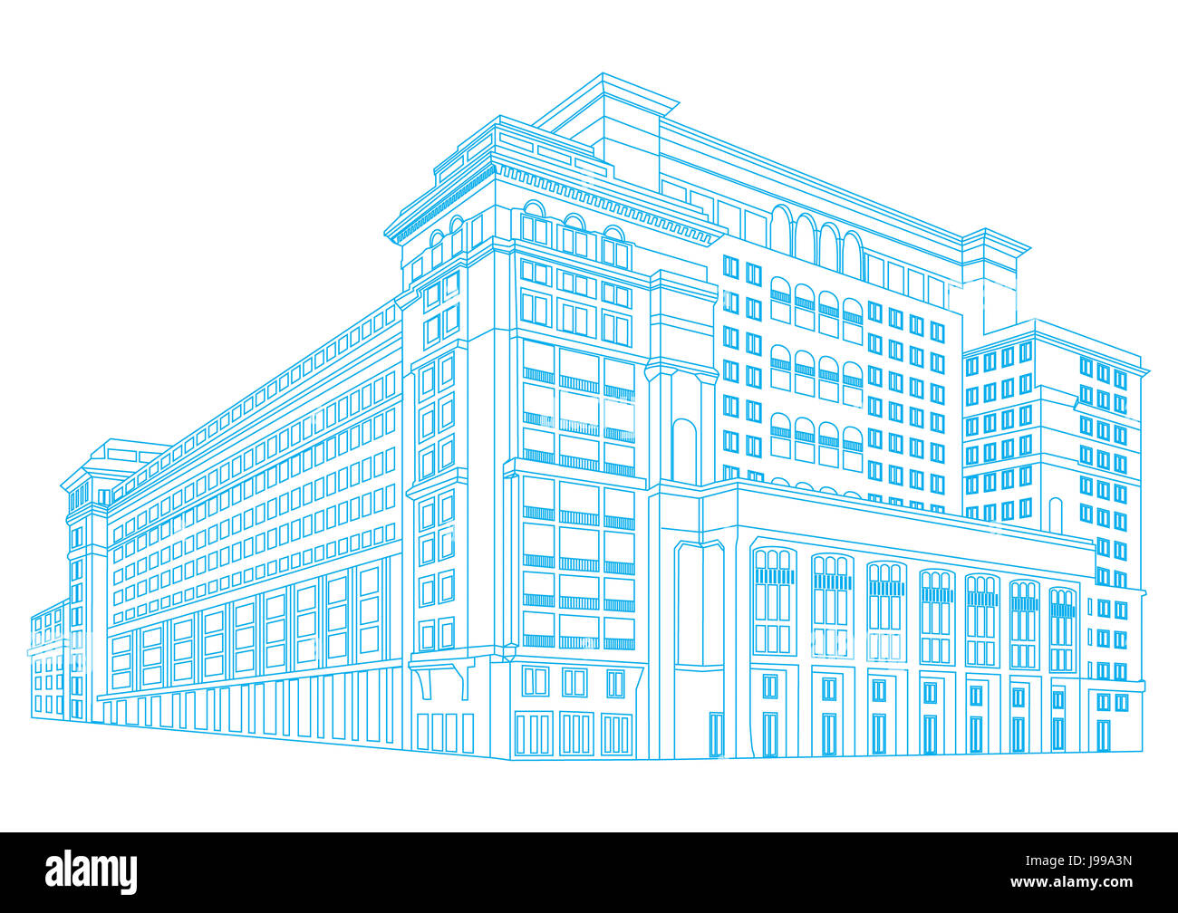 blue, colour, illustration, style of construction, architecture ...