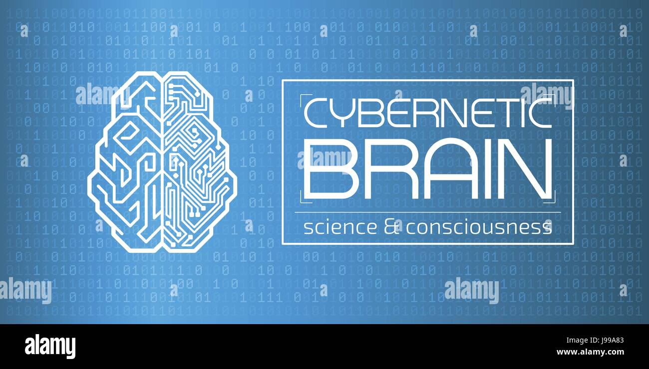 Cybernetic brain artificial intelligence Stock Vector Images - Alamy