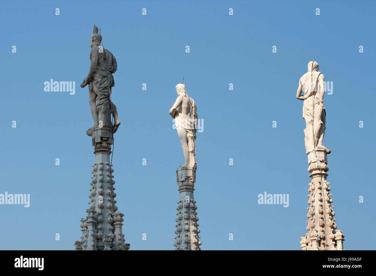 religion, statue, sculpture, milan, italy, religion, church, monument ...