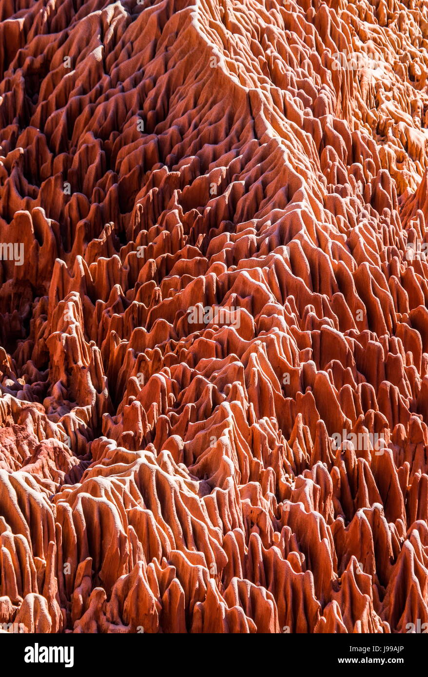 Red Tsingy. Typical landscape. Madagascar. An excellent illustration ...