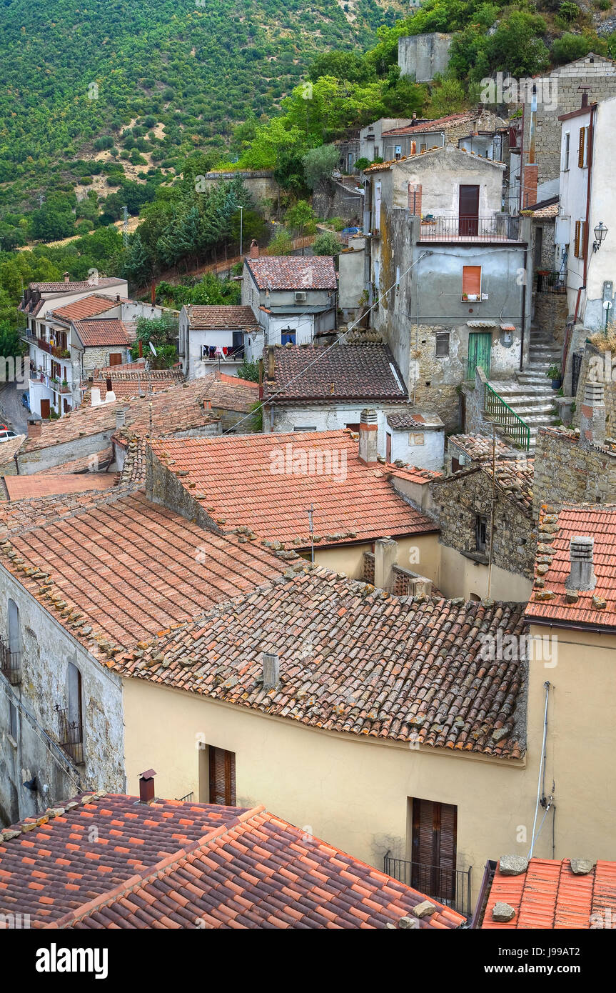 Panoramic view of Valsinni. Basilicata. Italy Stock Photo - Alamy