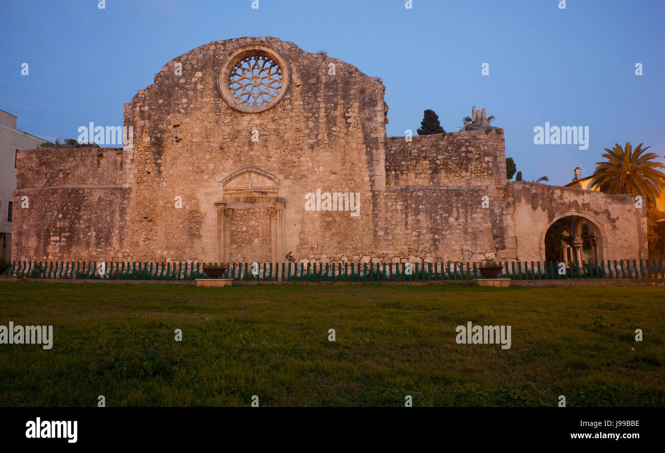 church, facade, catacombs, syracuse, architectural, religion, church ...