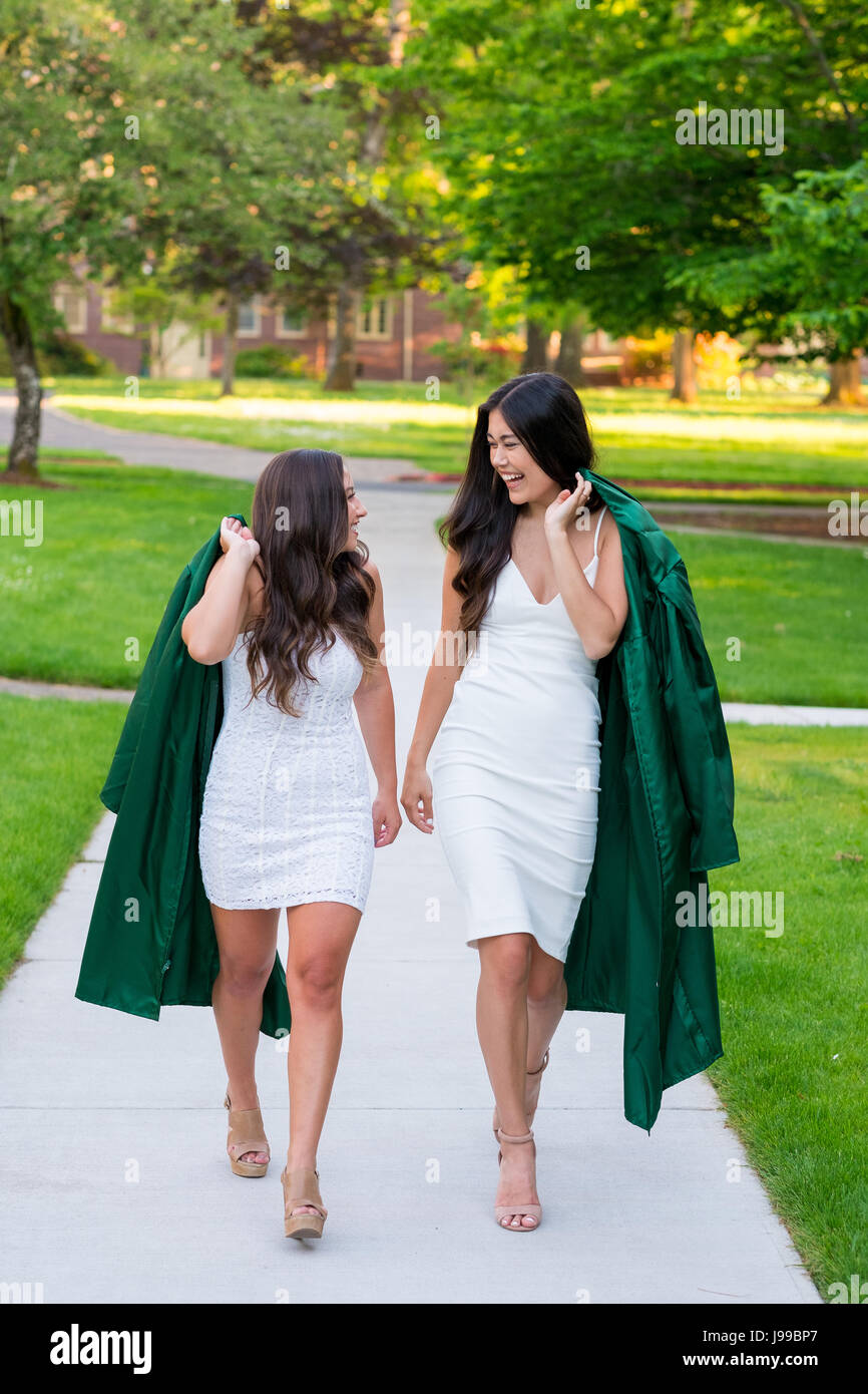College Graduation Photo on University Campus Stock Photo - Alamy