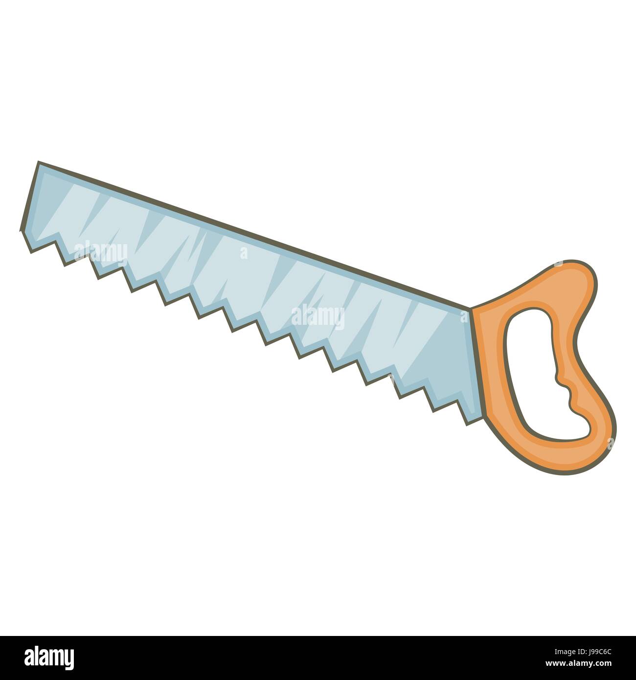 Hand saw icon, cartoon style Stock Vector Image & Art - Alamy