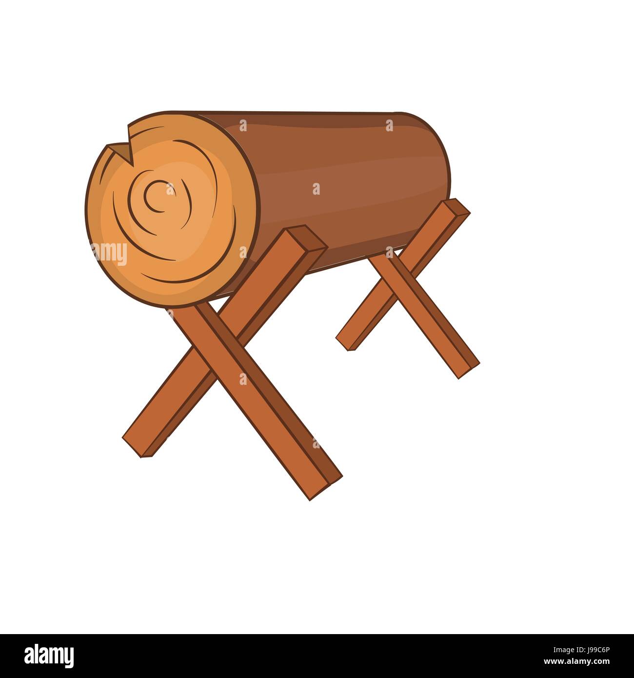Log stand icon, cartoon style Stock Vector Image & Art - Alamy