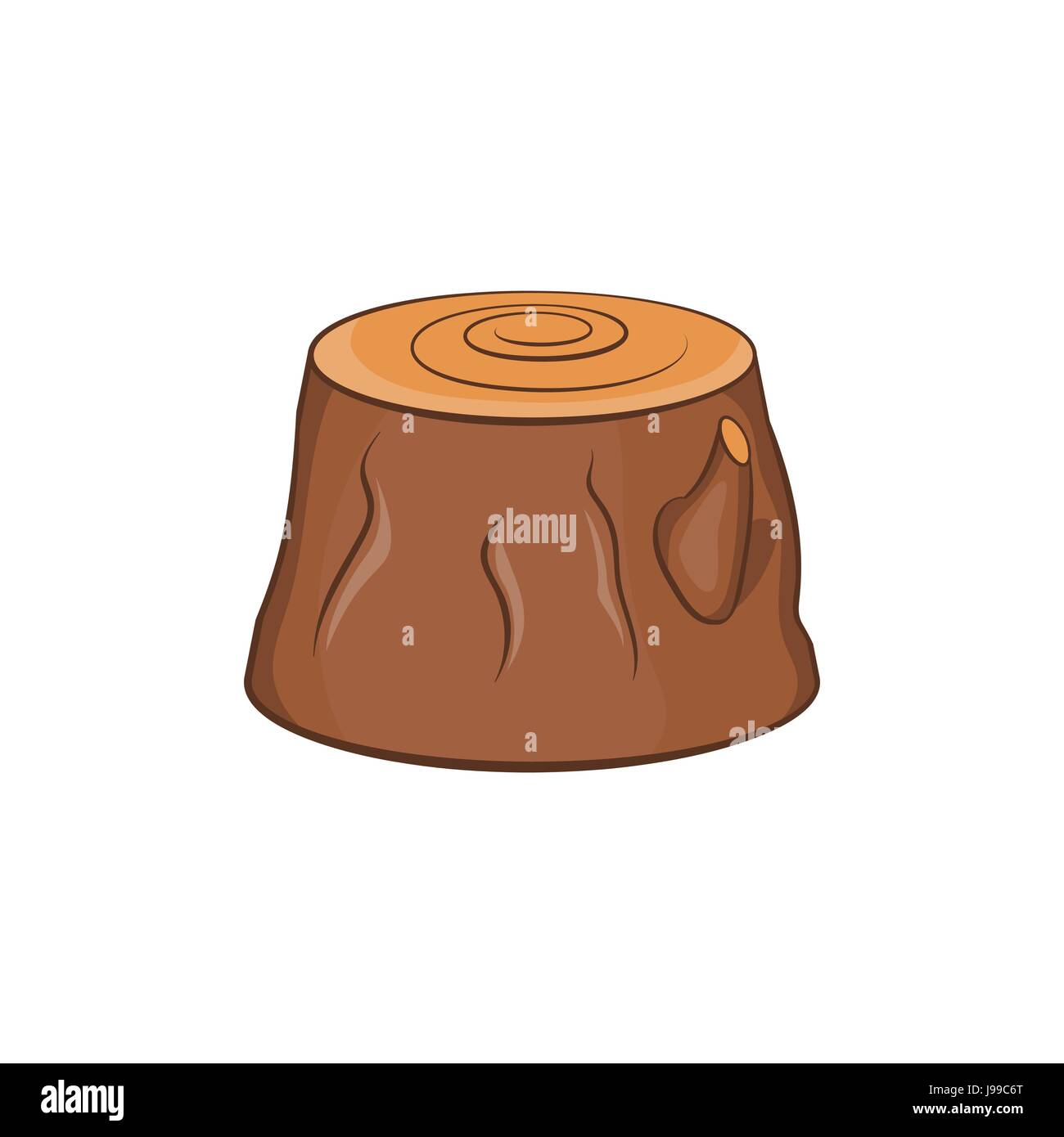 Tree stump icon, cartoon style Stock Vector Image & Art - Alamy