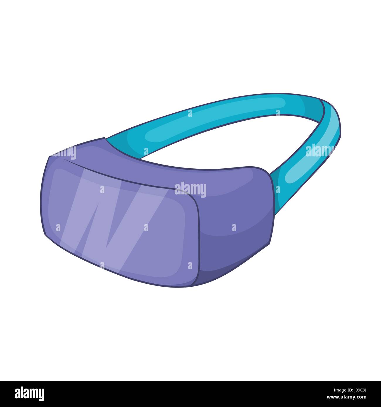 Virtual reality headset icon, cartoon style Stock Vector Image & Art ...