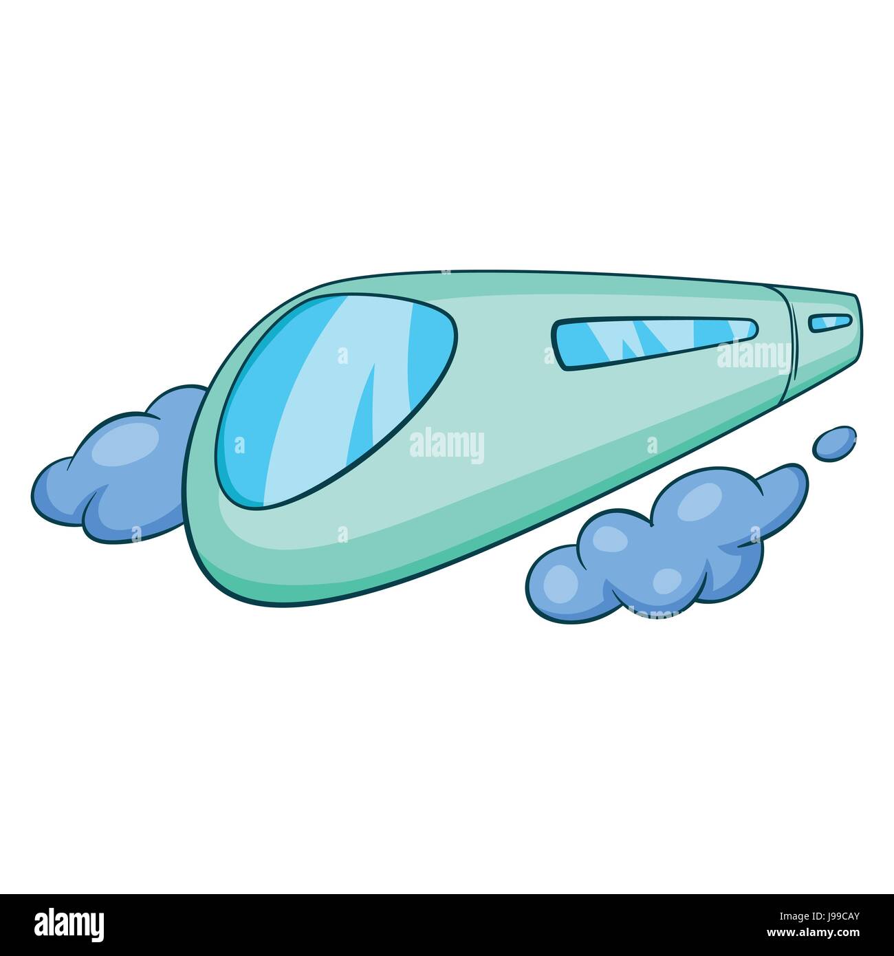 High speed train icon, cartoon style Stock Vector Image & Art - Alamy