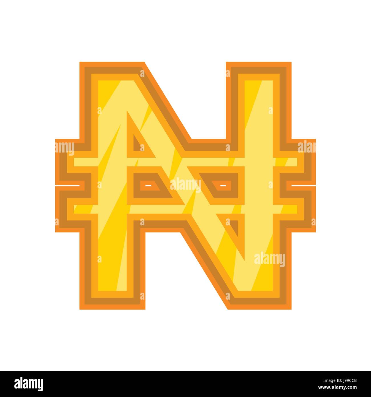 Nigerian naira icon, cartoon style Stock Vector Image & Art - Alamy