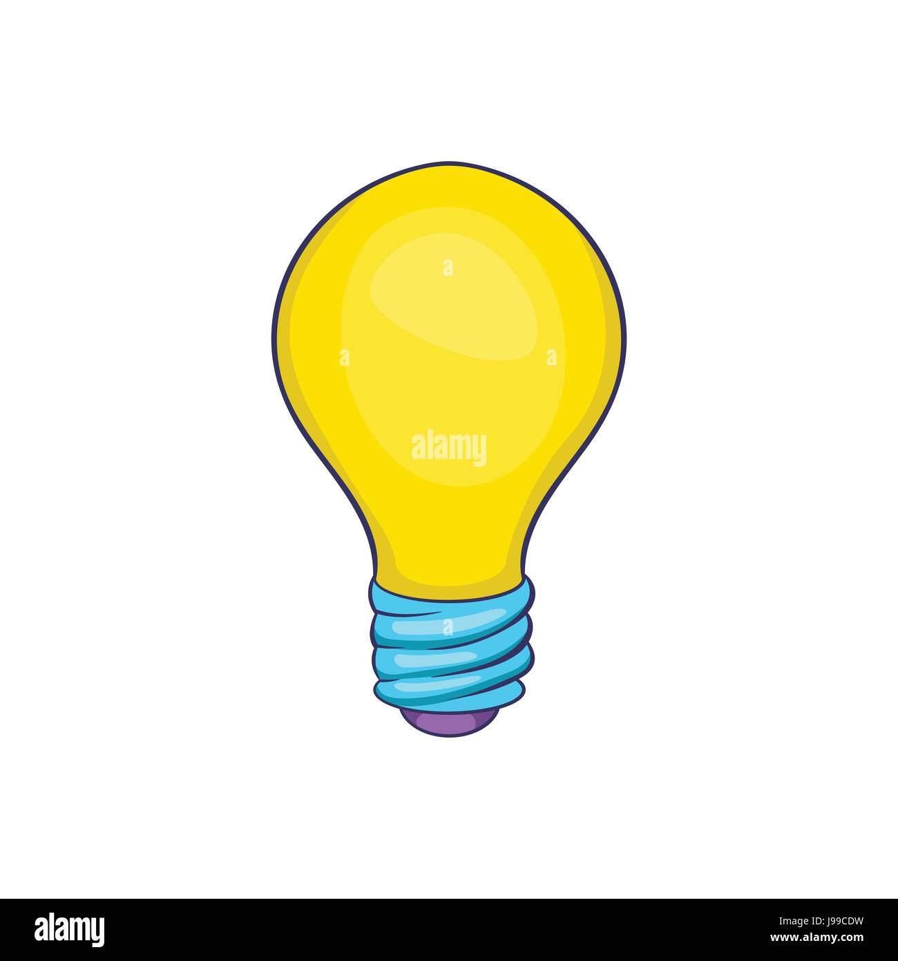 Light bulb icon, cartoon style Stock Vector Image & Art - Alamy