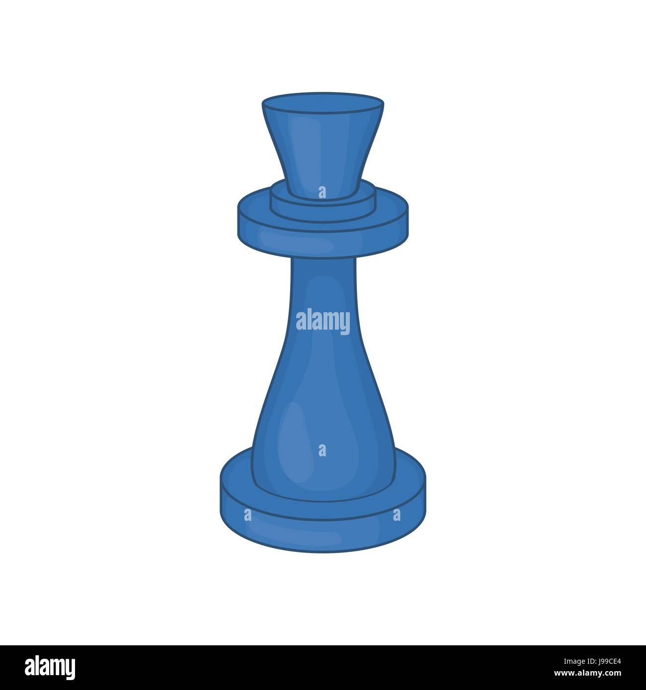 Cartoon illustration queen chess piece Cut Out Stock Images & Pictures ...