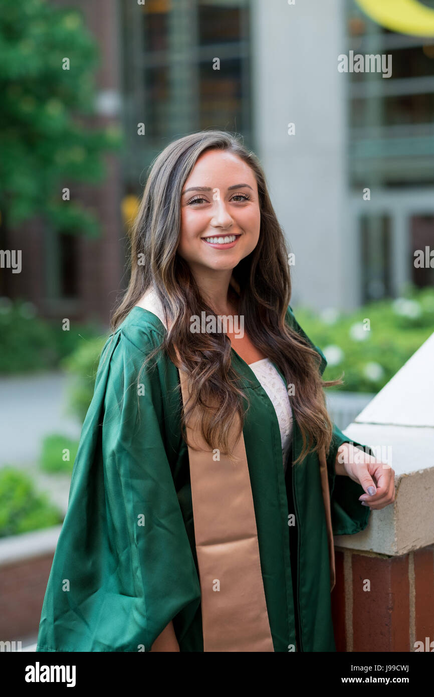 College Graduation Photo on University Campus Stock Photo - Alamy