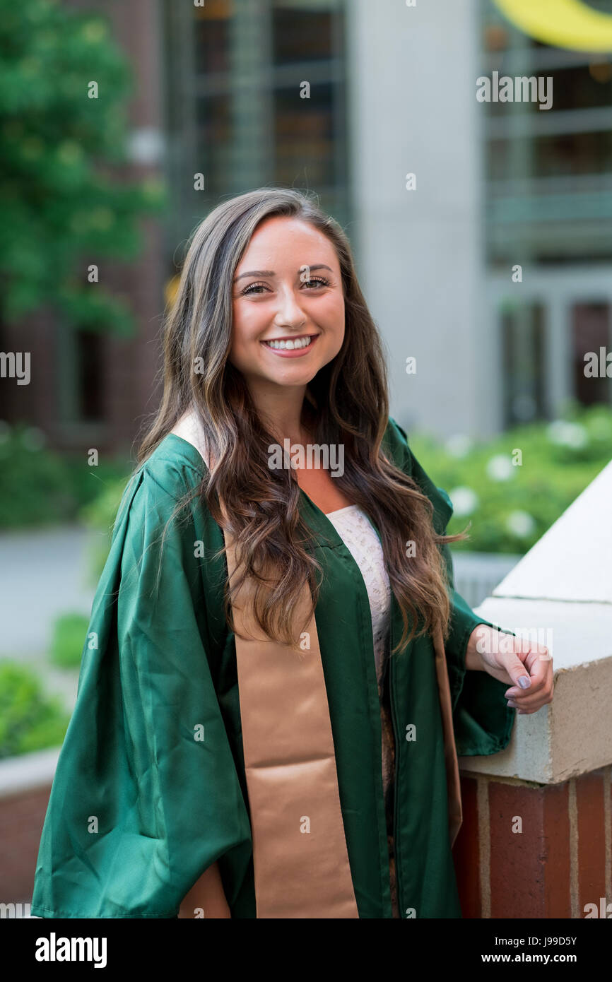 College Graduation Photo on University Campus Stock Photo - Alamy