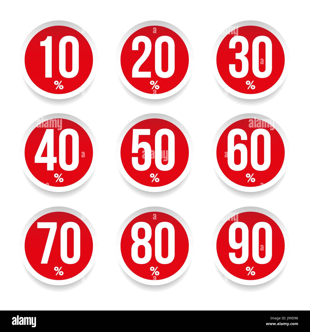 Sale stickers red Cut Out Stock Images & Pictures - Alamy