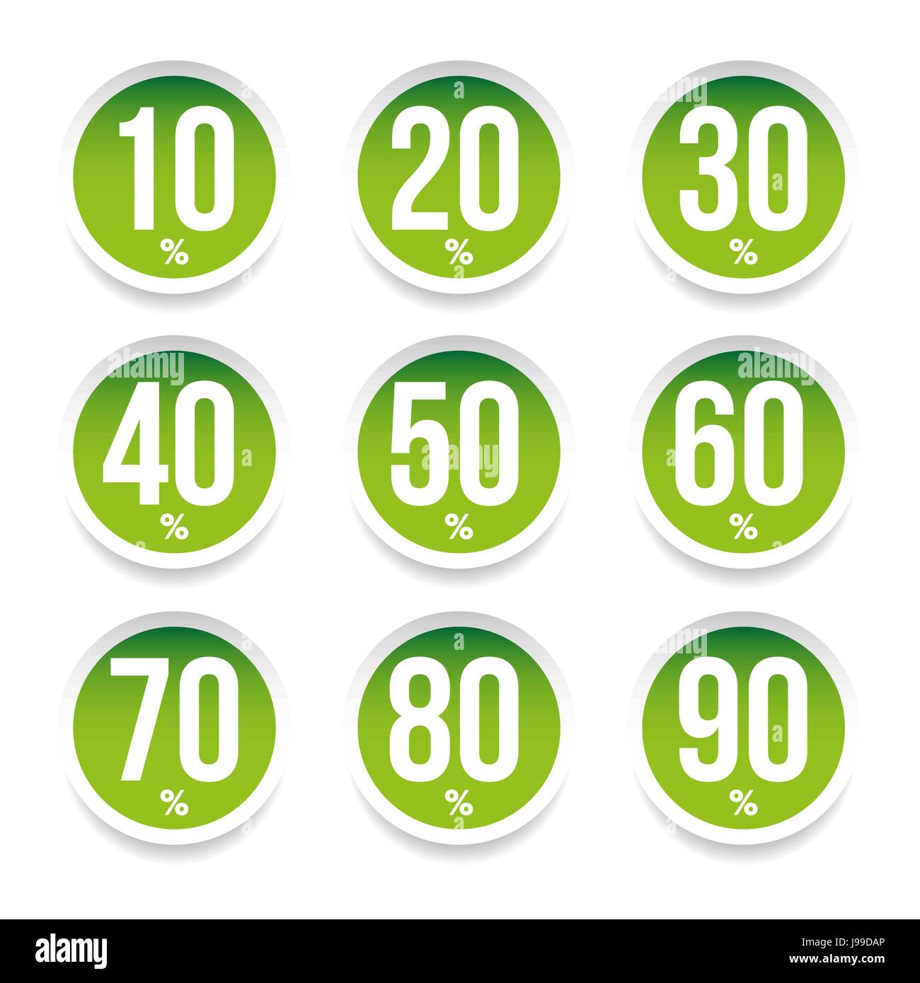 White stickers Stock Vector Images - Alamy