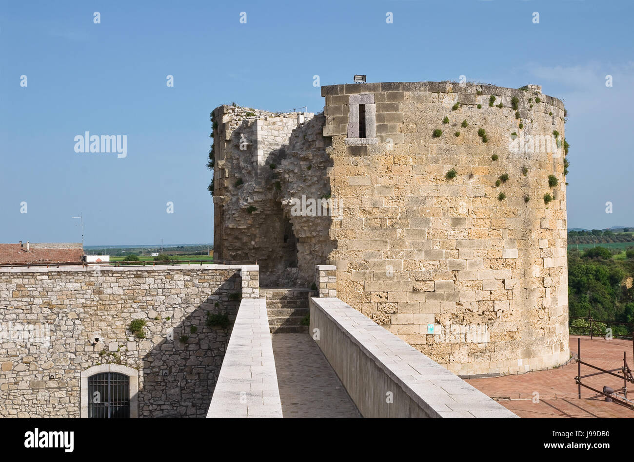 Castle of Venosa. Basilicata. Italy Stock Photo - Alamy