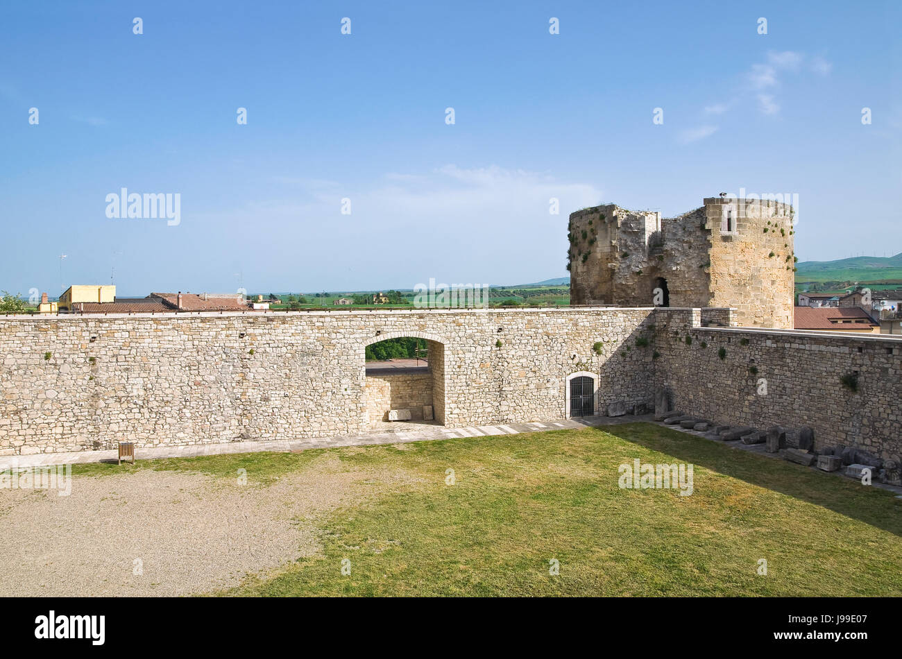 Castle of Venosa. Basilicata. Italy Stock Photo - Alamy