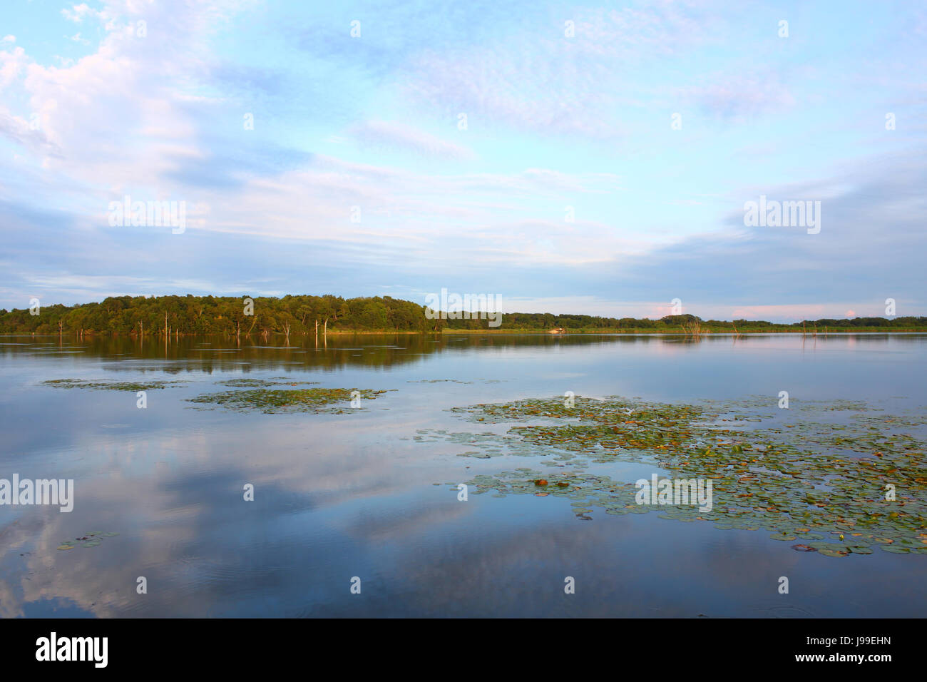 sunset, evening, fresh water, lake, inland water, water, county ...