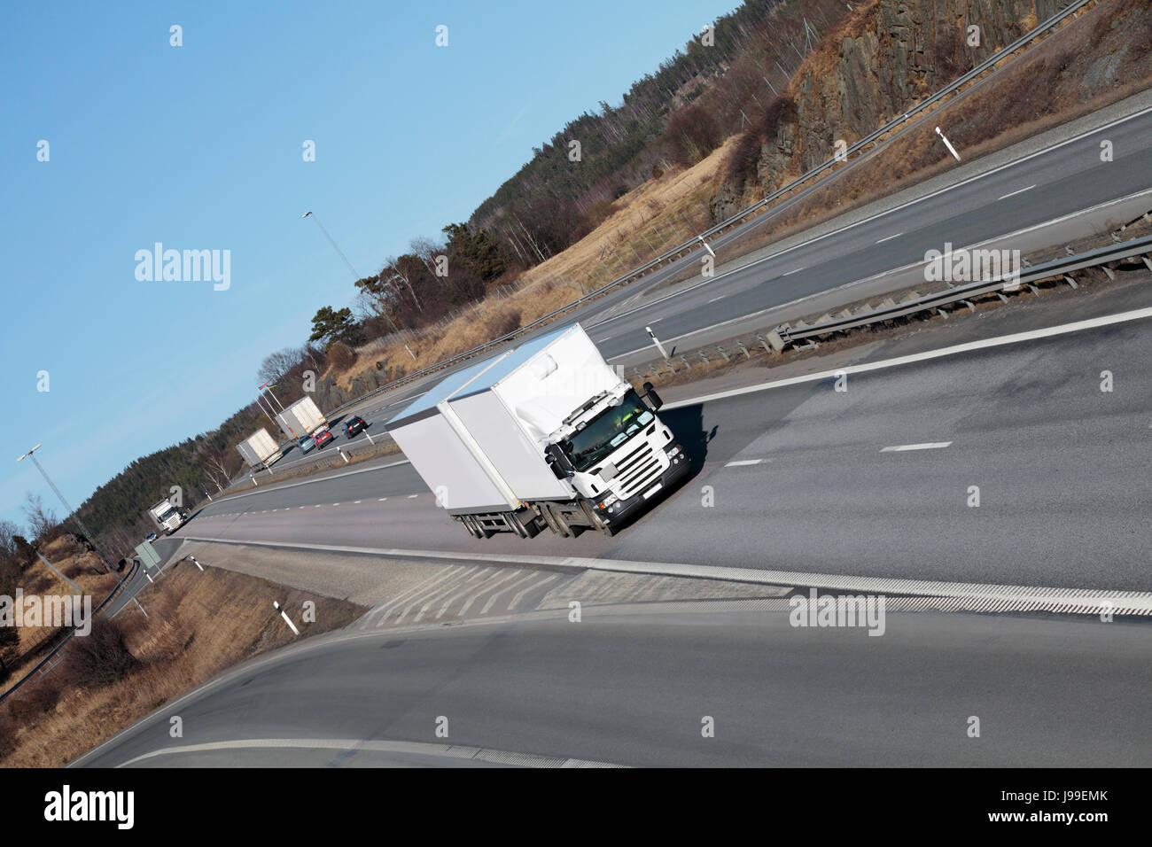 transport, motorway, highway, driving, cargo, truck, lorry, industry ...