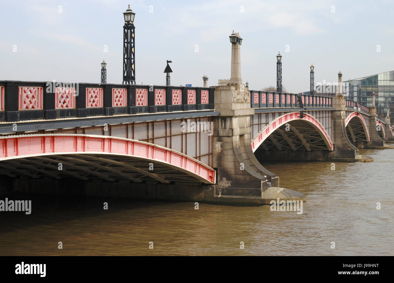 bridge, london, england, thames, river, water, buildings, arch, style ...