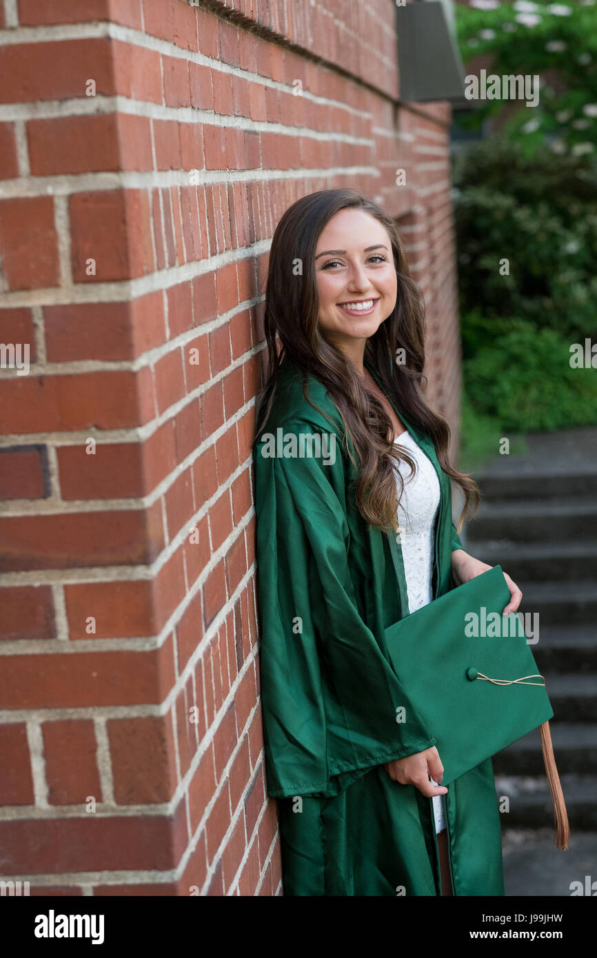 College Graduation Photo on University Campus Stock Photo - Alamy