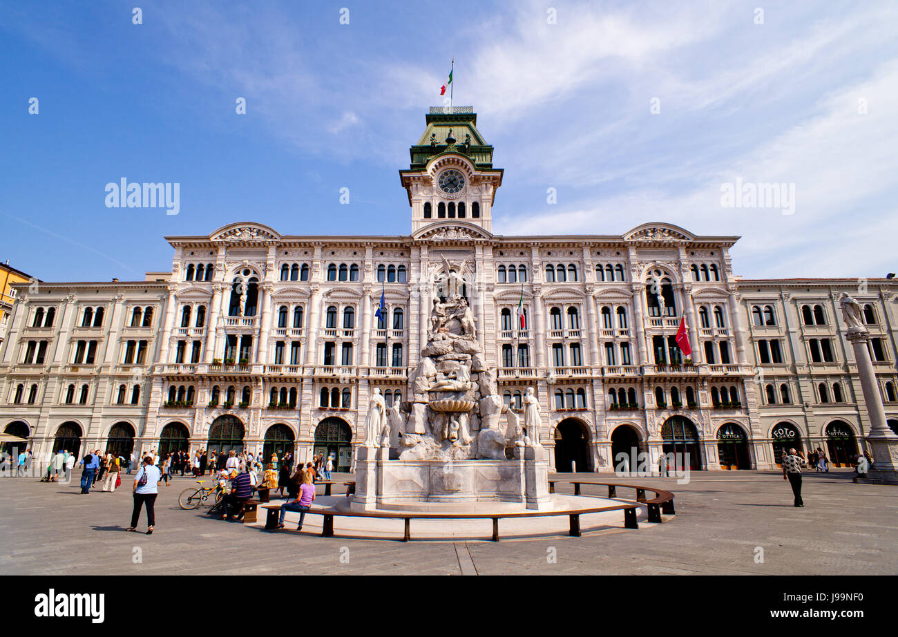 italy, building, hall, tower, build, detail, city, town, monument, art ...
