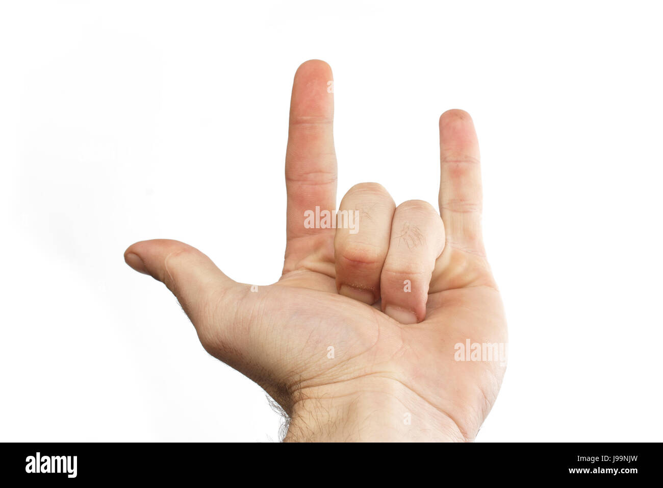 Love hand sign isolated on white background Stock Photo - Alamy