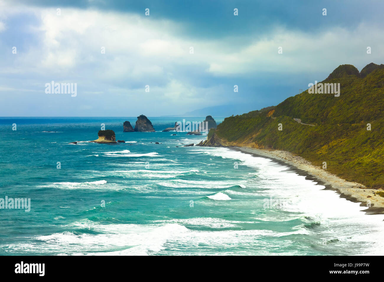 new zealand, landscape, scenery, countryside, nature, blue, horizon ...