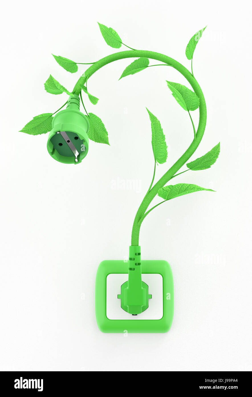 Green Electric Question Mark Stock Photo - Alamy