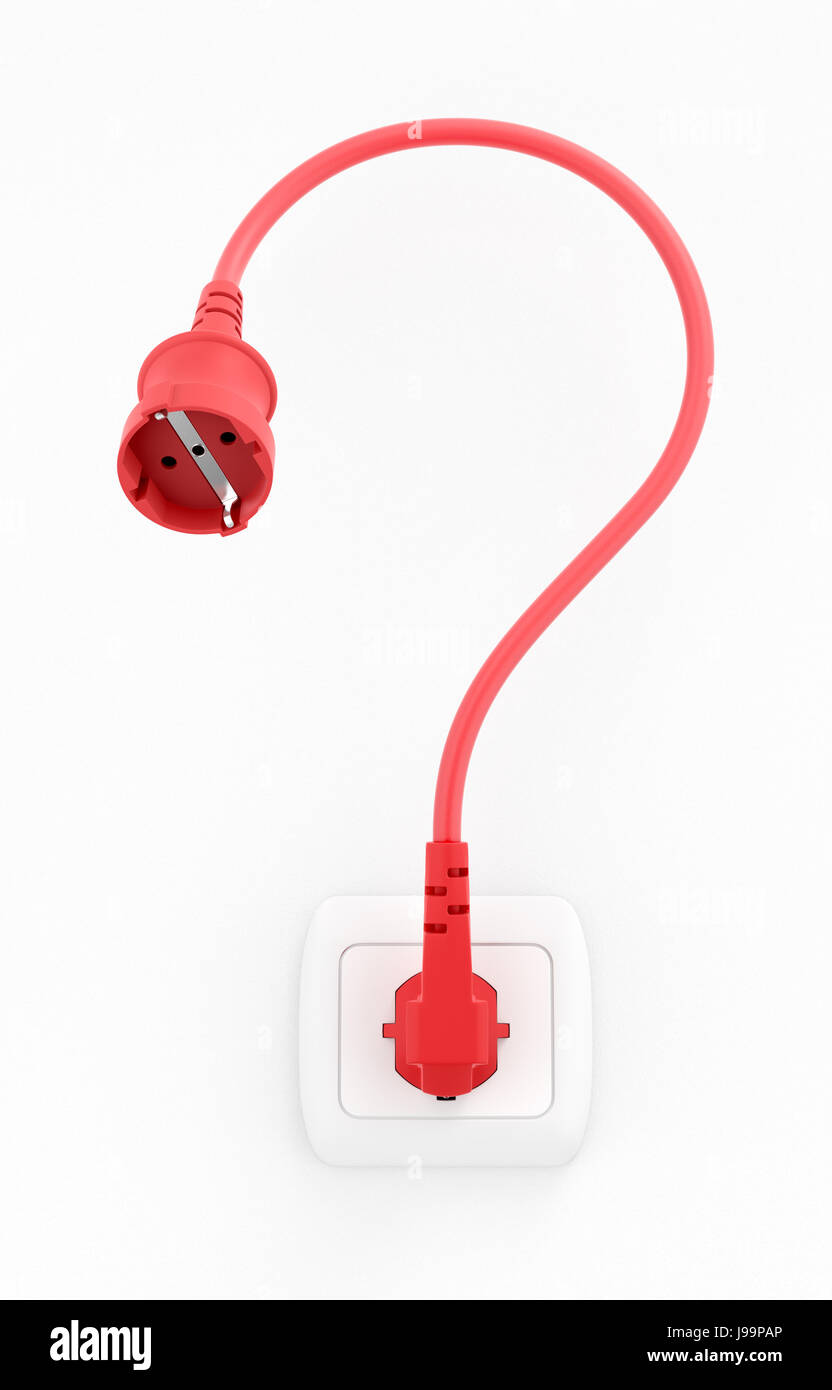 Electric Question Mark Stock Photo - Alamy