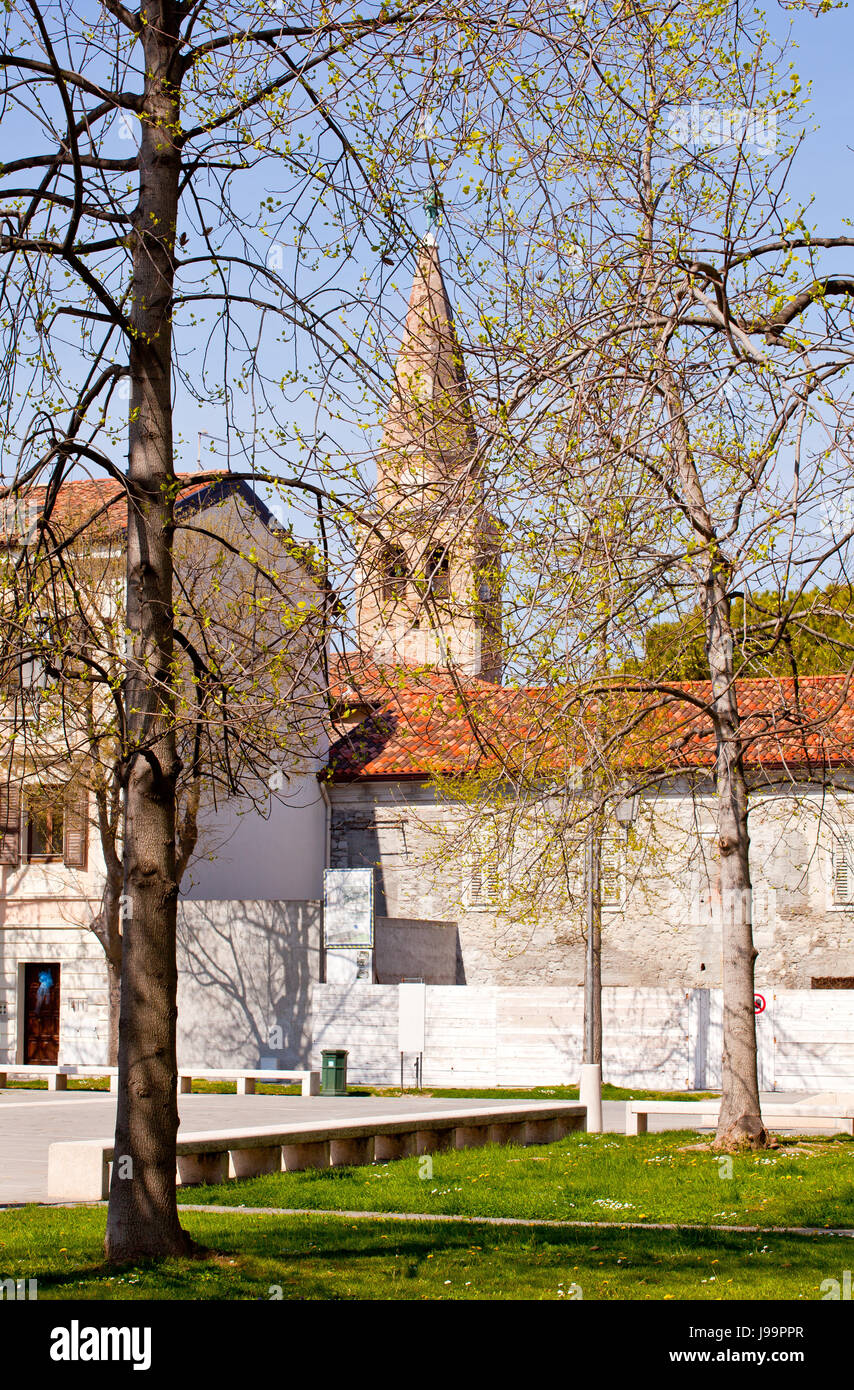 church, italy, religion, church, city, town, monument, tree, trees ...