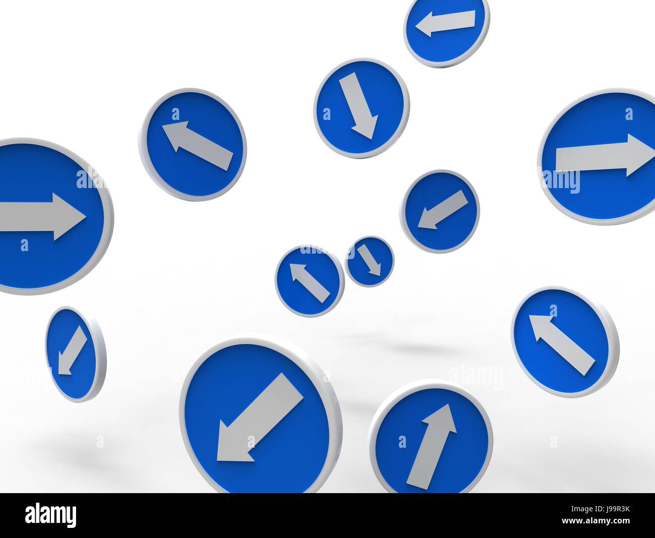 sign, signal, blue, danger, board, isolated, colour, model, design ...