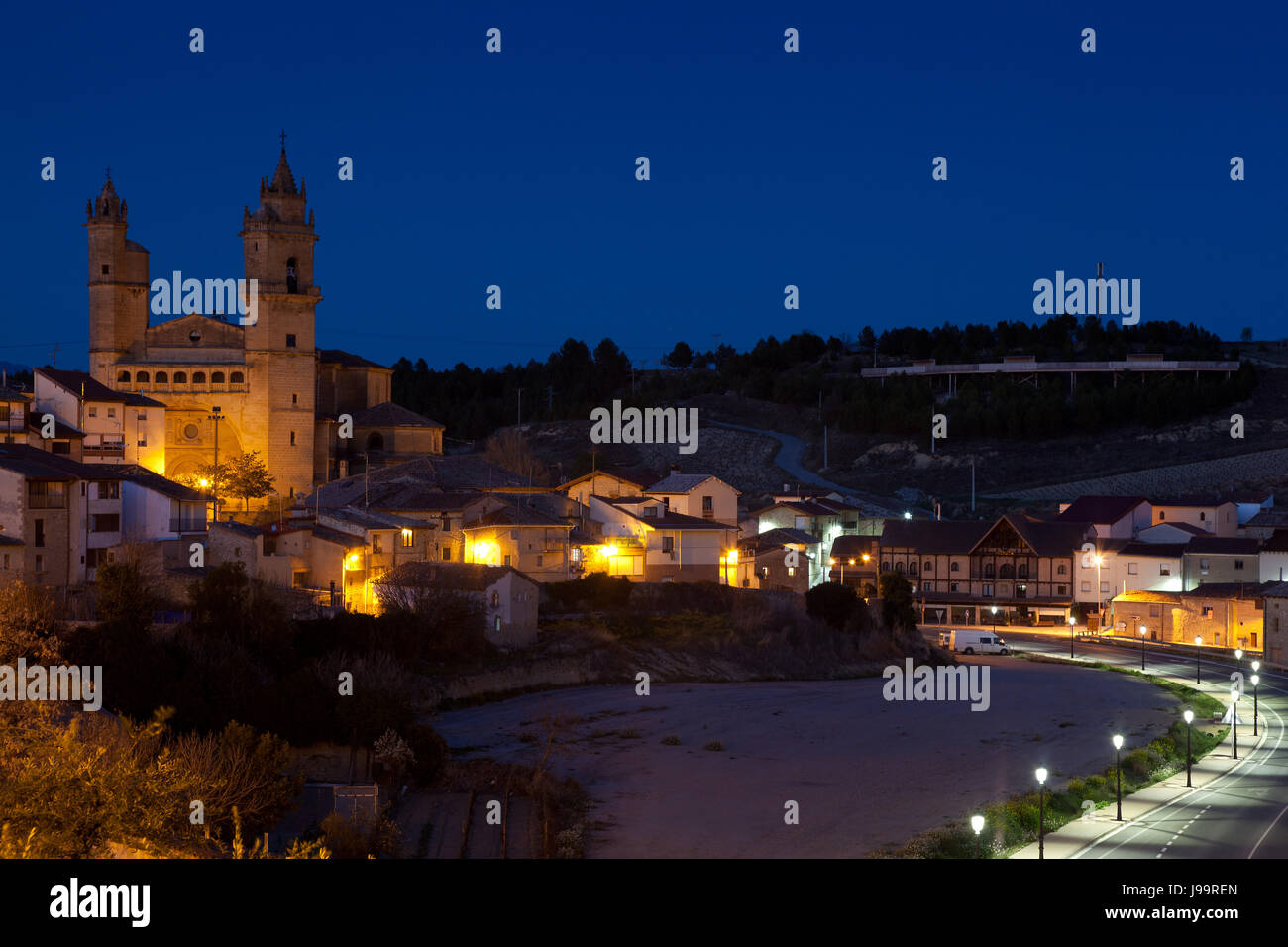 buildings, church, colour, night, nighttime, lights, tourism, europe ...