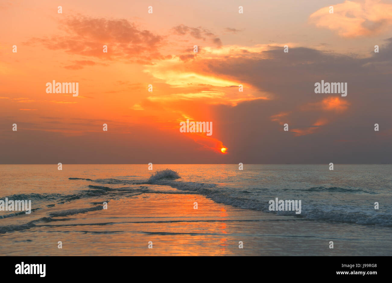 sunset, romantic, beach, seaside, the beach, seashore, summer, summerly ...