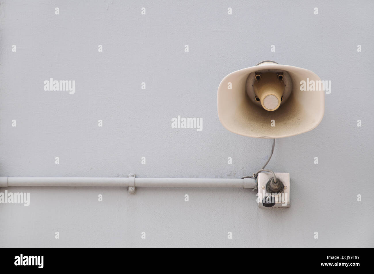 loudspeaker, speaker, megaphone, public, wall, communication, outdoor ...