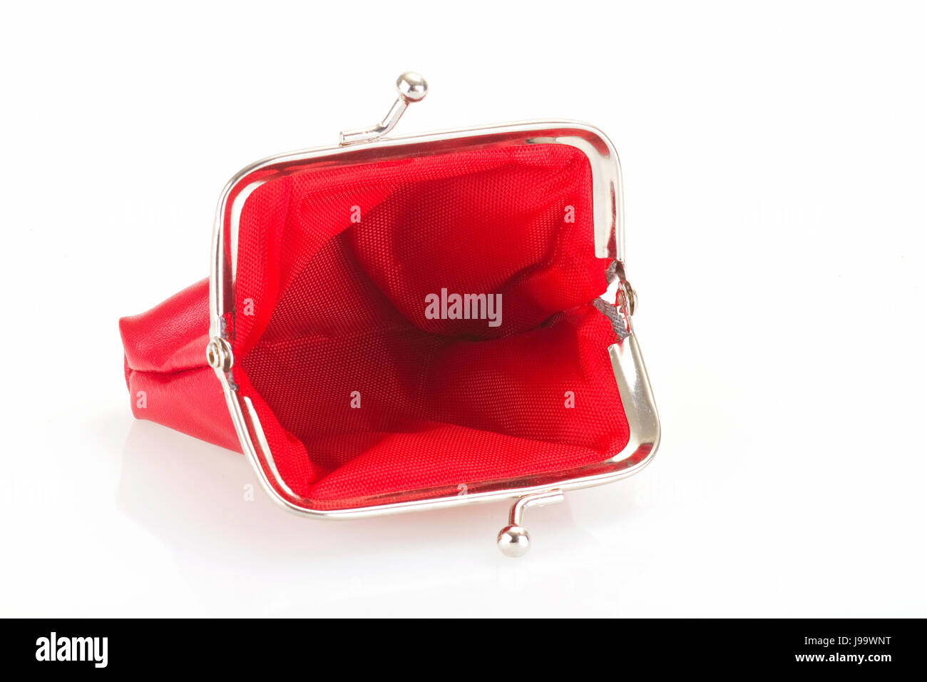 Empty Purse on bright background Stock Photo - Alamy