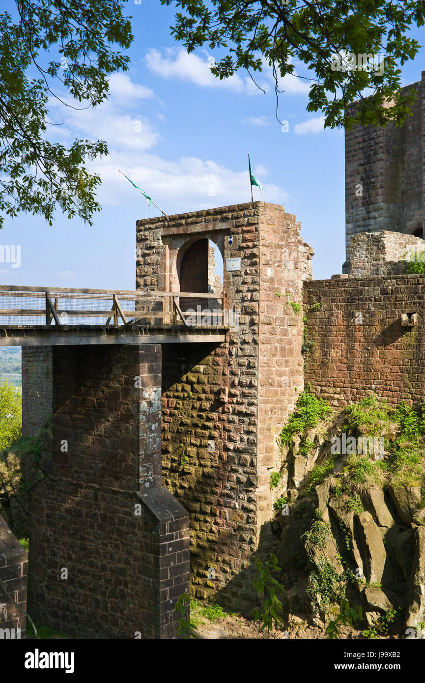 stronghold, bridge, europe, bridges, ruin, fortress, ruins, german ...