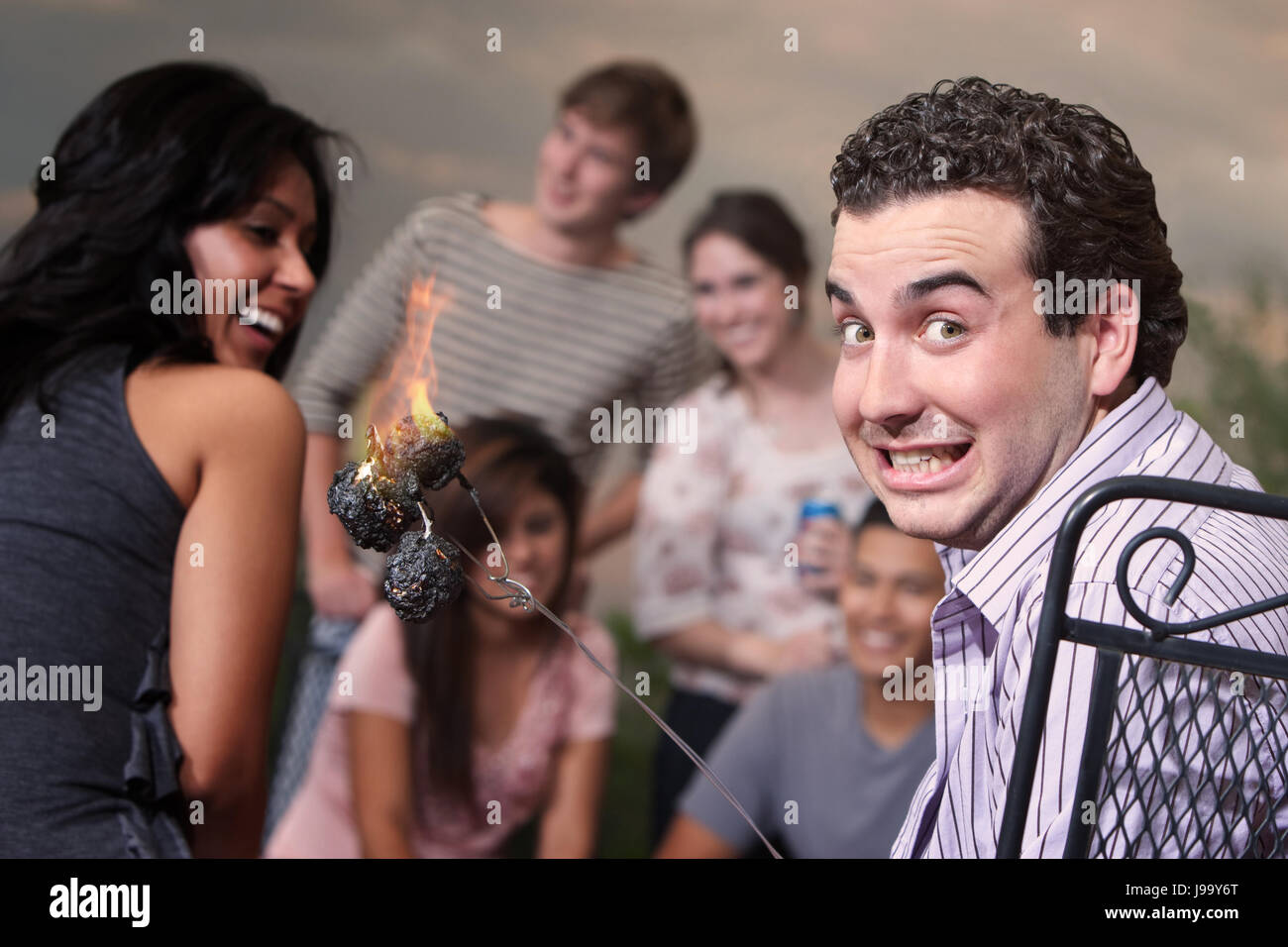 Woman embarrassed group love hi-res stock photography and images - Alamy