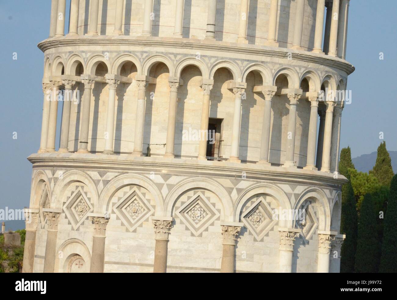 church, stone, pillar, marble, toscana, evening light, pisa, emblem ...