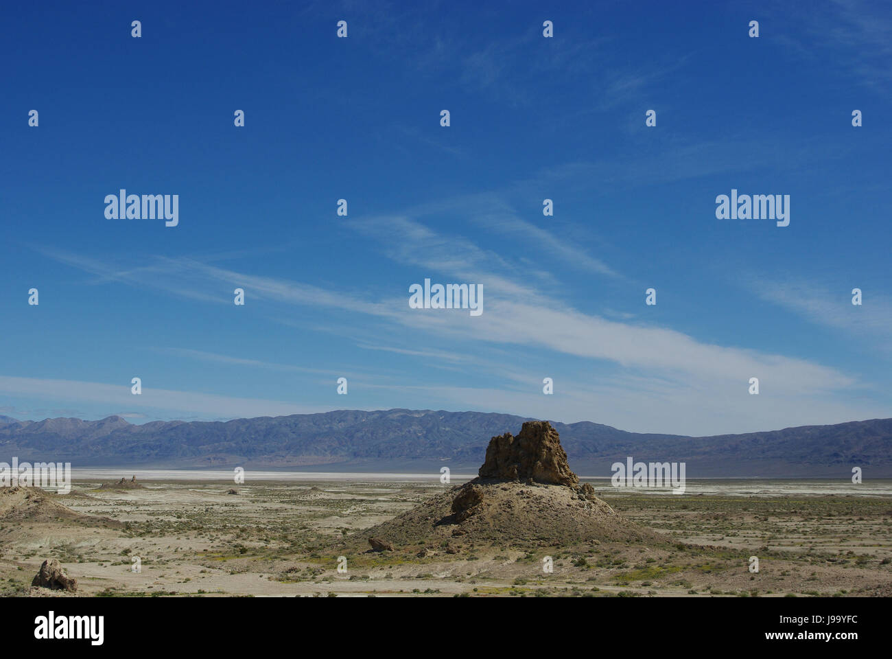 desert, wasteland, formation, rock, shrub, mountain range, firmament ...