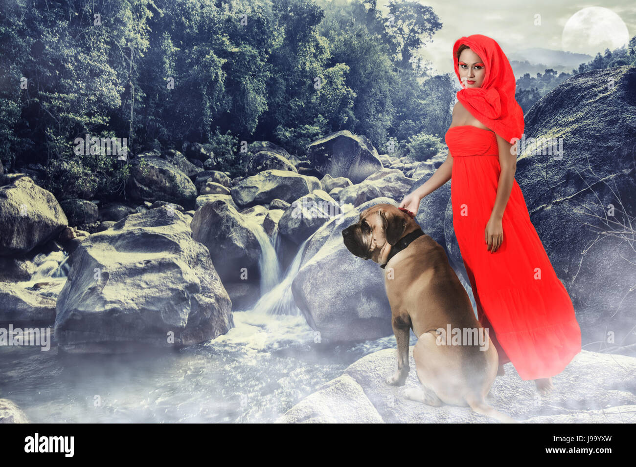 Black Woman And Dog And Pensive Hi Res Stock Photography And Images Alamy