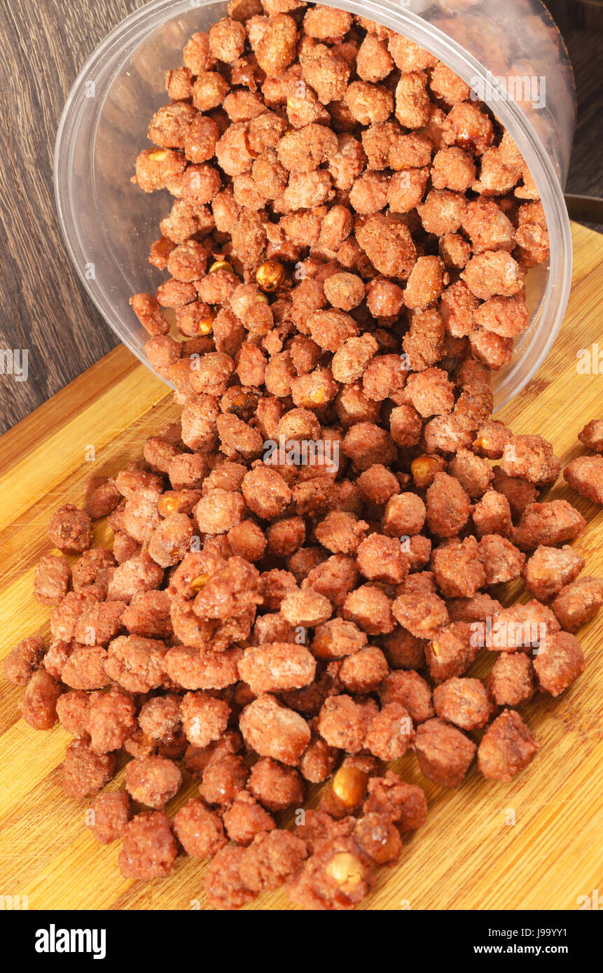 Sweet peanut made with sugar and chocolate. Peanut made in Brazil Stock ...