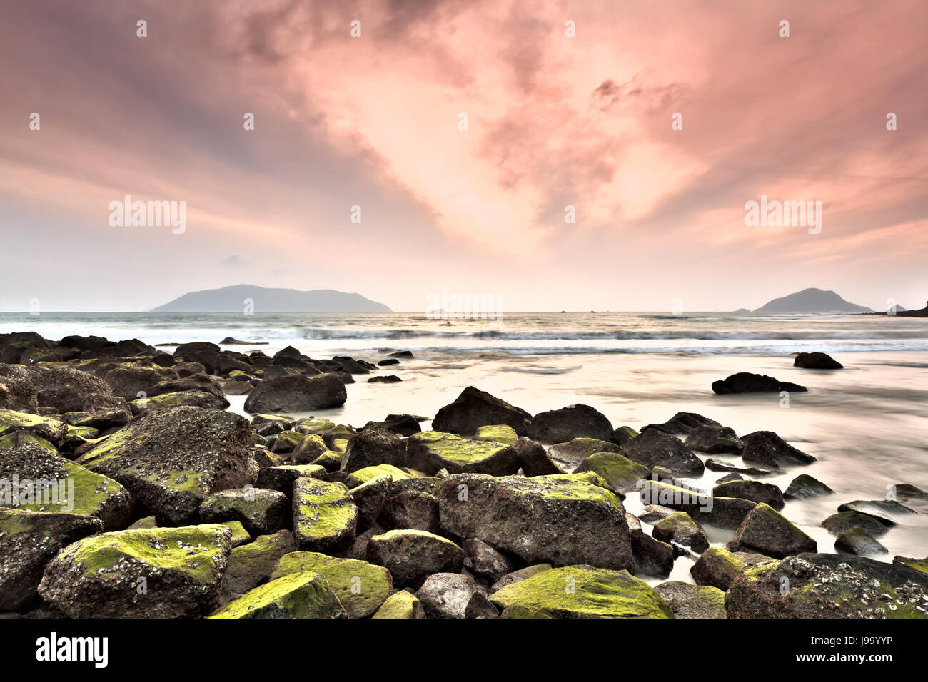 sunset, beach, seaside, the beach, seashore, sunrise, dawn, sight, view ...