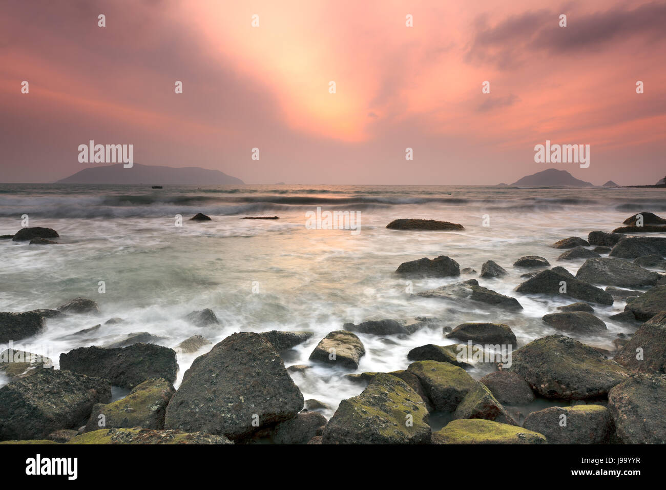 sunset, beach, seaside, the beach, seashore, sunrise, dawn, sight, view ...