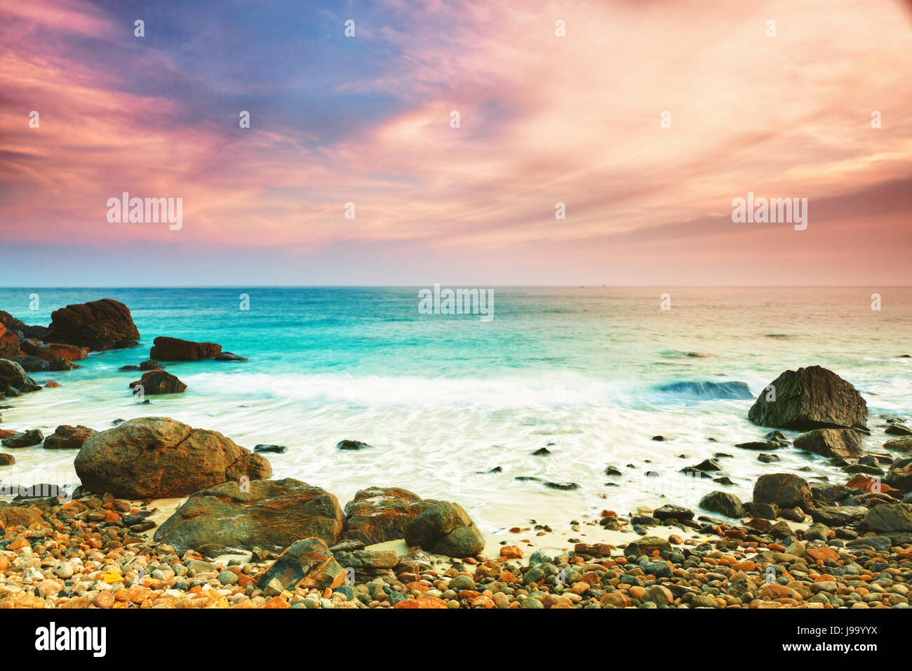 sunset, beach, seaside, the beach, seashore, sunrise, dawn, sight, view ...