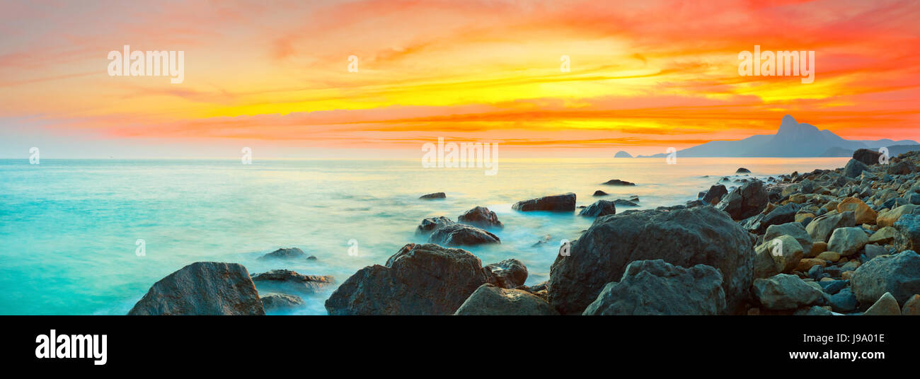 sunset, beach, seaside, the beach, seashore, sunrise, dawn, sight, view ...