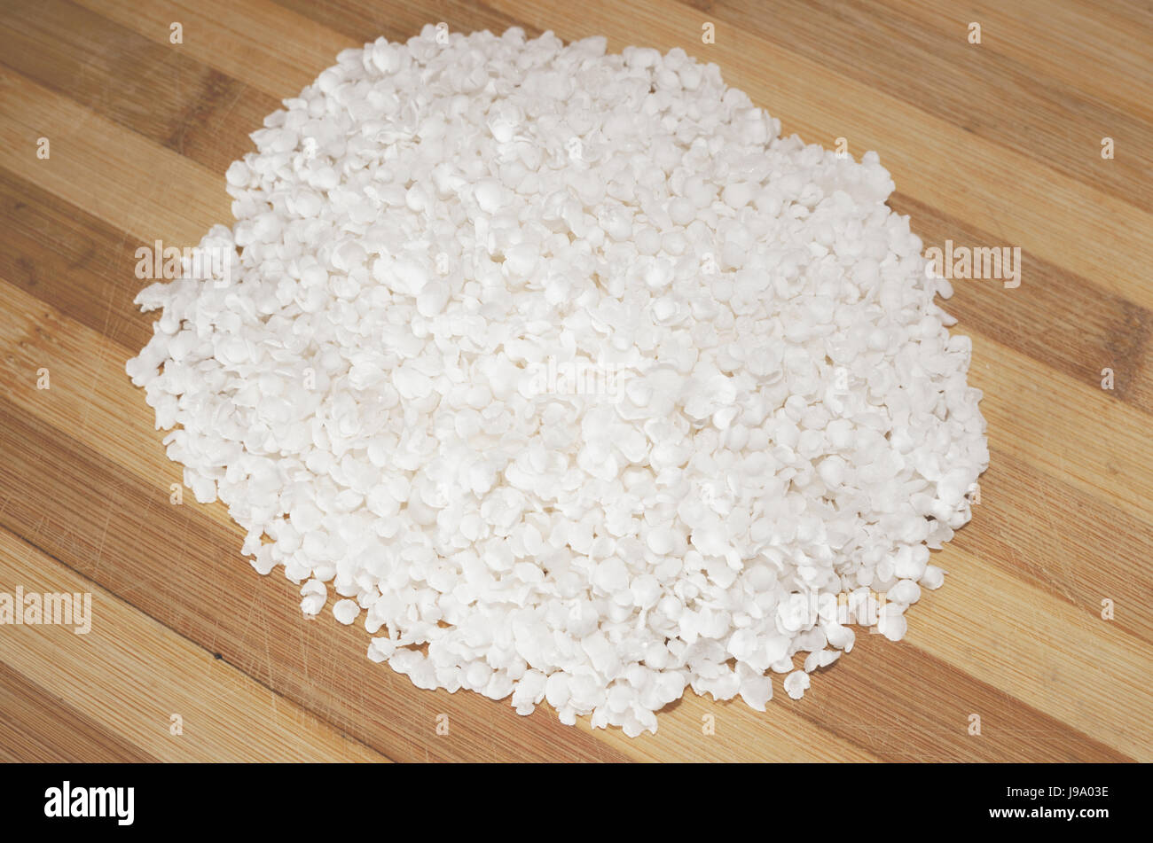 Tapioca flakes. Tapioca is a typical food from Brazil made of starch of ...